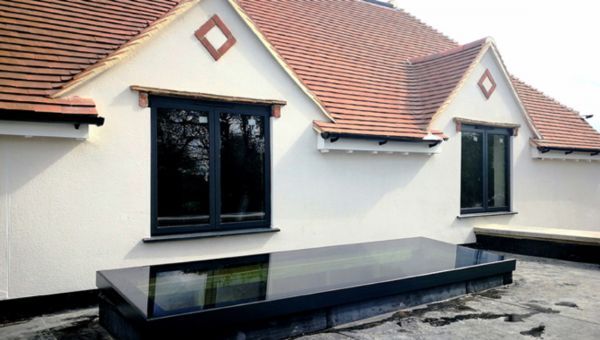 Exact Pure Glass Flat Roof Light for Farnham rear extension | Exact ...